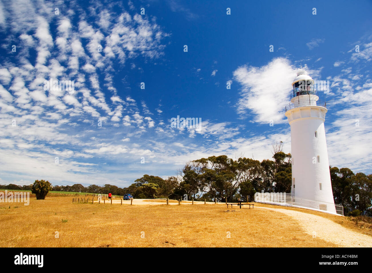 Australia Tasmania Wynyard Lighthouse on Table Cape with Mackerel Cloud ...