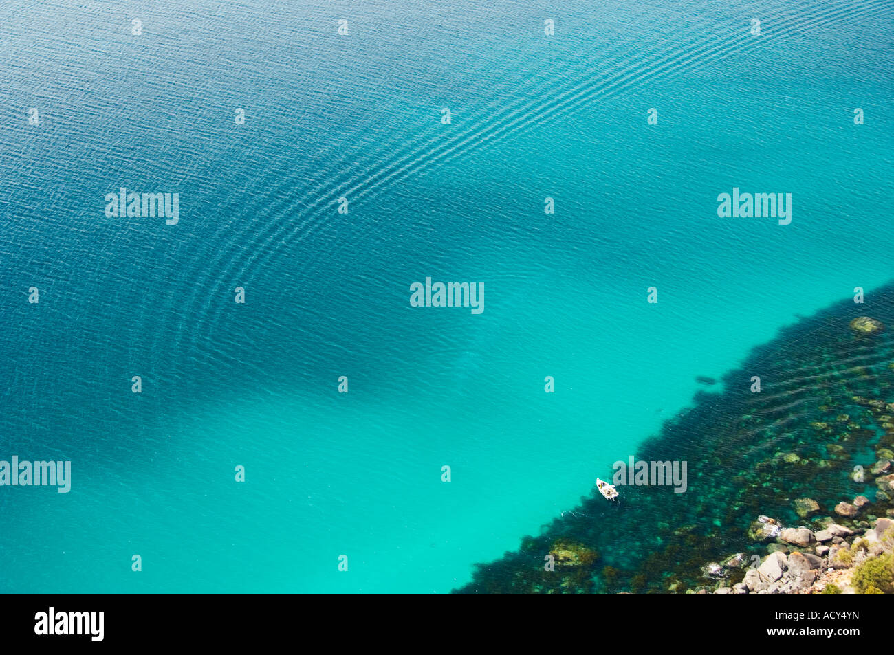 Australia Tasmania Table Cape at Wynyard Jet Boat near the Shore Stock ...