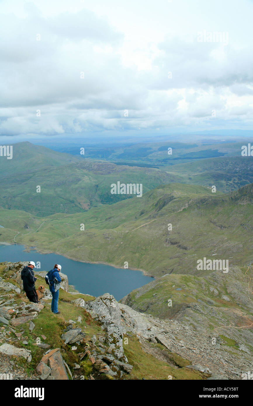 View from summit of Snowdon National Park, Wales Stock Photo - Alamy