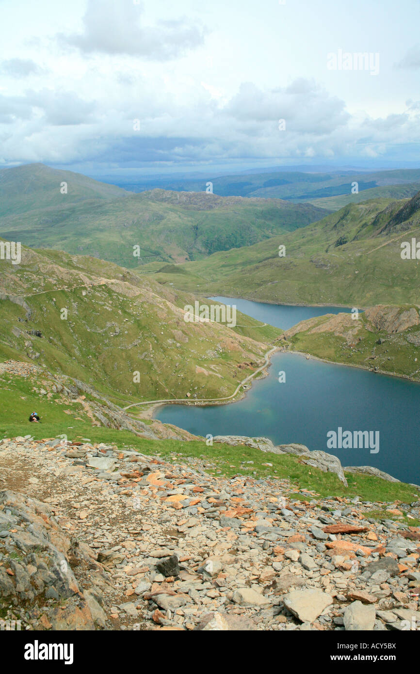 View of Snowdon National Park from the Pyg track, Wales Stock Photo - Alamy