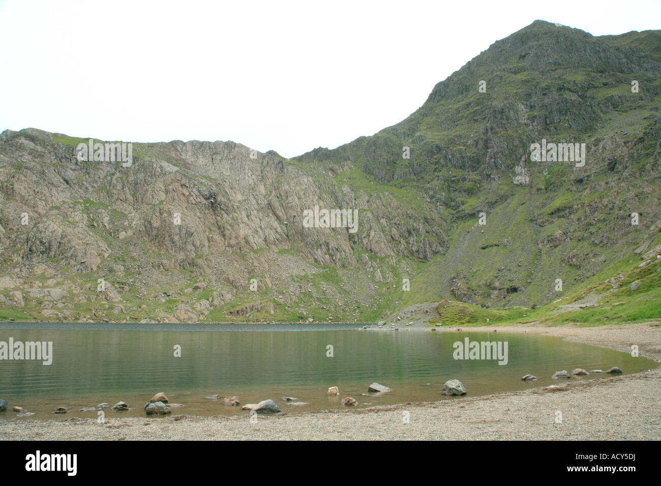 View of Snowdon from the Miners track, Wales Stock Photo - Alamy