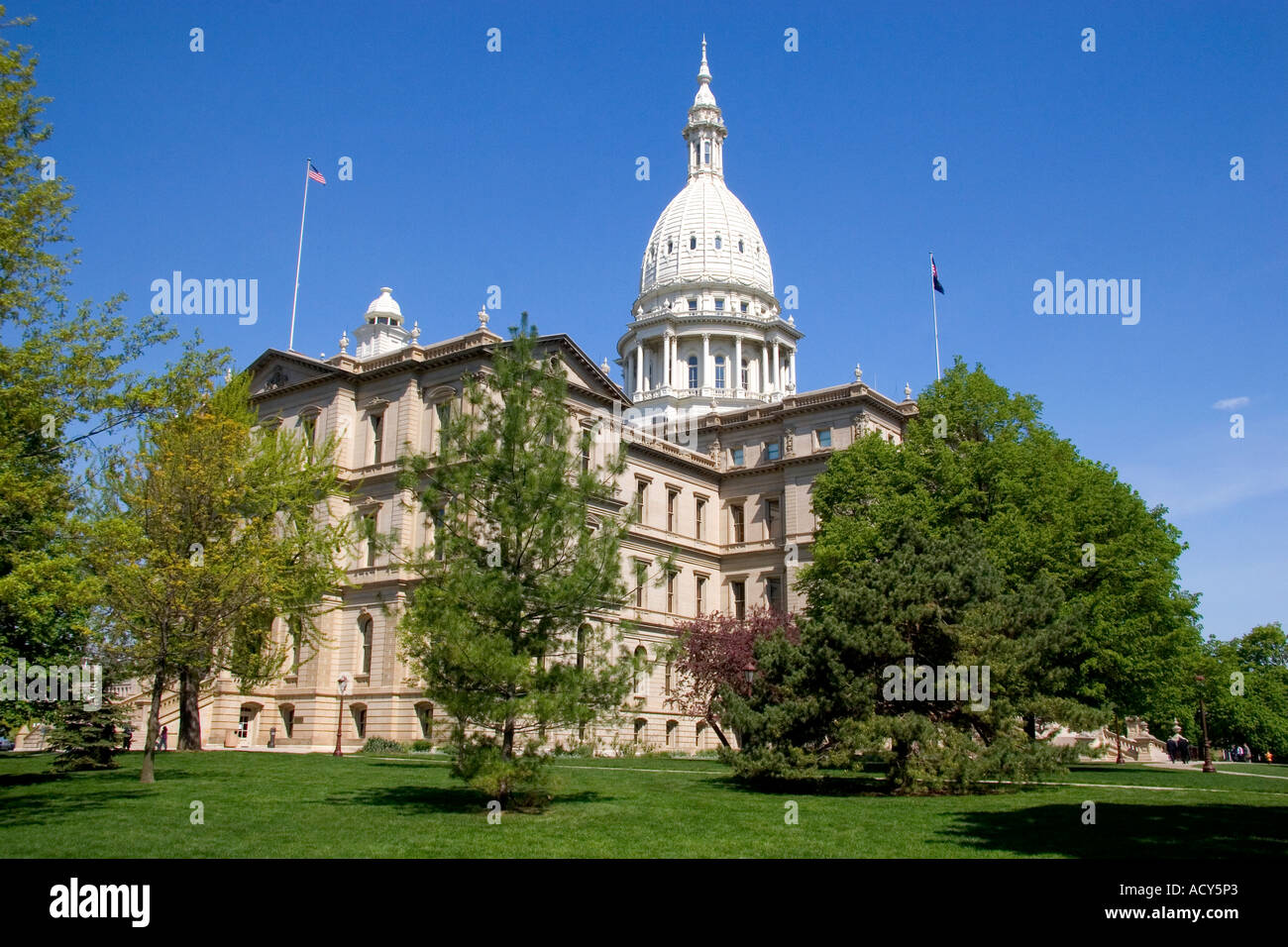 Michigan state capitol building hi-res stock photography and images - Alamy