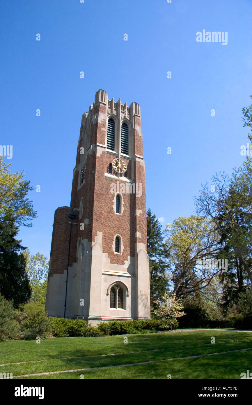 Beaumont Tower on the Michigan State University campus in East Lansing ...