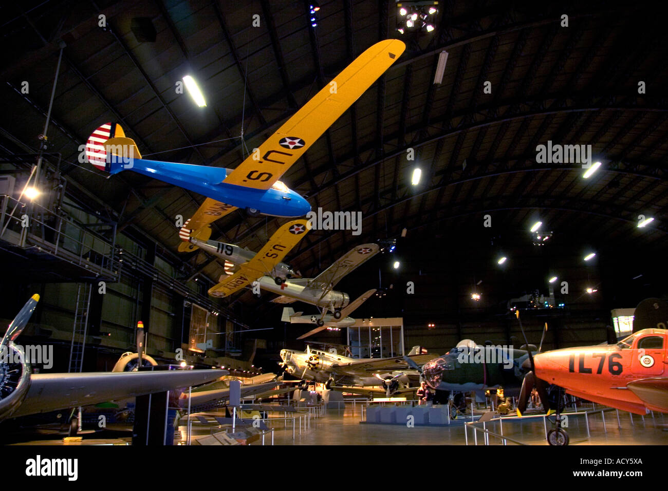 Interior image of the United States Air Force Museum on Wright ...