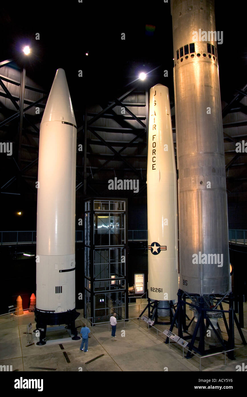 Rocket display at the United States Air Force Museum on Wright ...