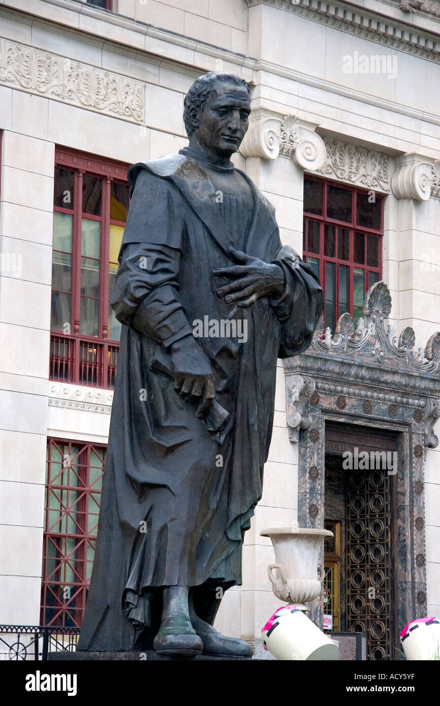 Statue christopher columbus city hall hi-res stock photography and ...