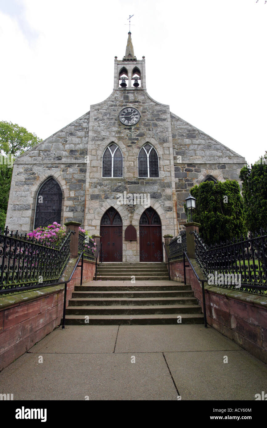 Fyvie Parish Church in the village of Fyvie, Aberdeenshire, Scotland ...