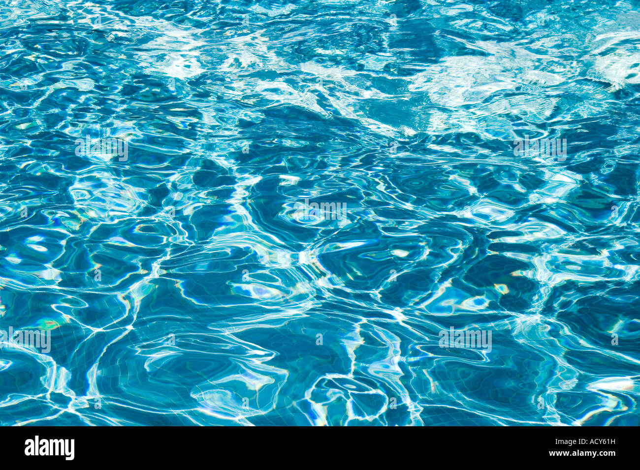 Reflections on swimming pool surface Stock Photo - Alamy