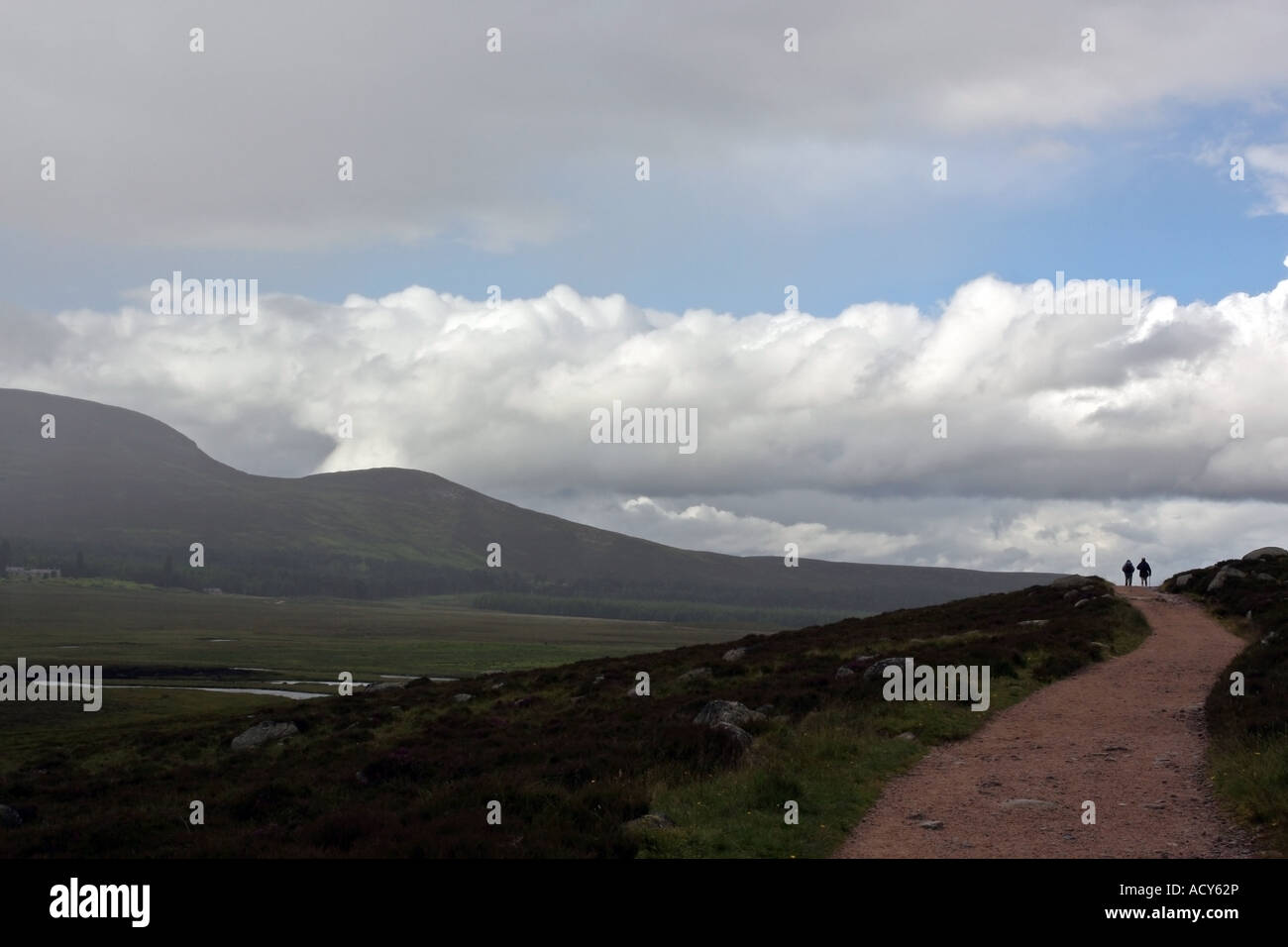 Walking on Glen Muick near Ballater, Royal Deeside, Aberdeenshire ...