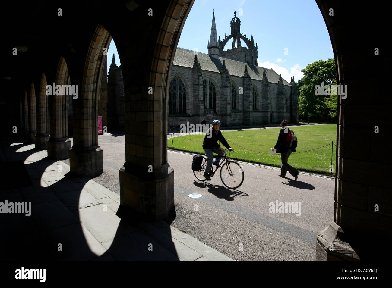 View from Elphinstone Hall of King's College at the University of ...