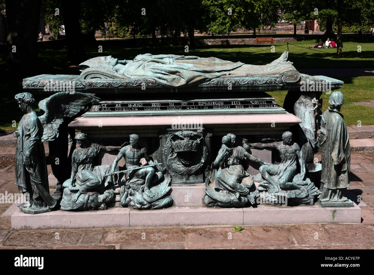 The Elphinstone Monument in front of King's College at the University ...