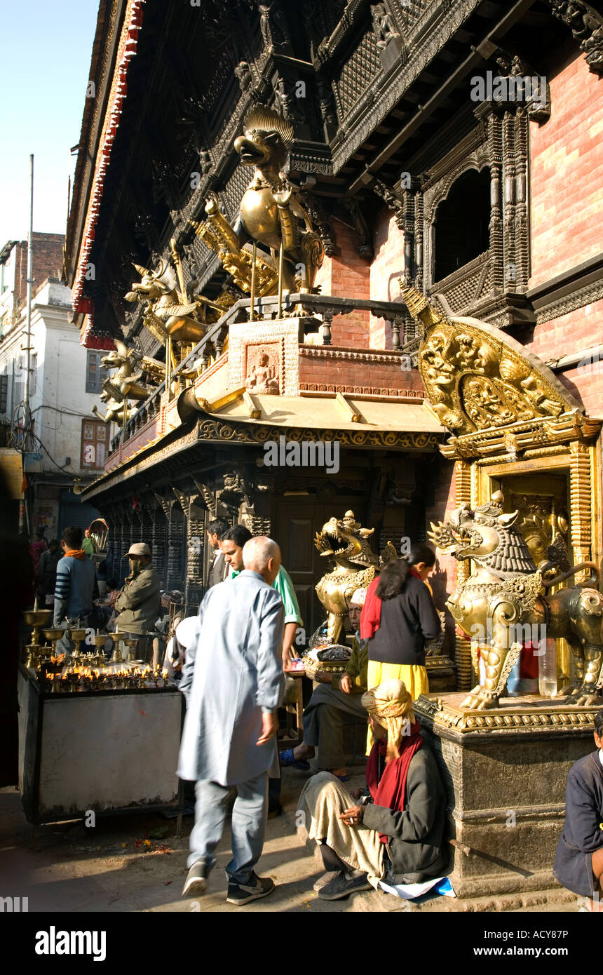 Akash Bhairab Temple. Indra Chowk. Kathmandu. Nepal Stock Photo - Alamy