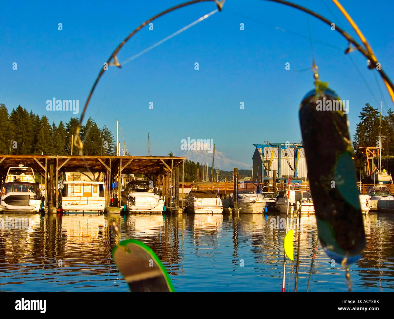 Summer Evening on Puget Sound Stock Photo - Alamy