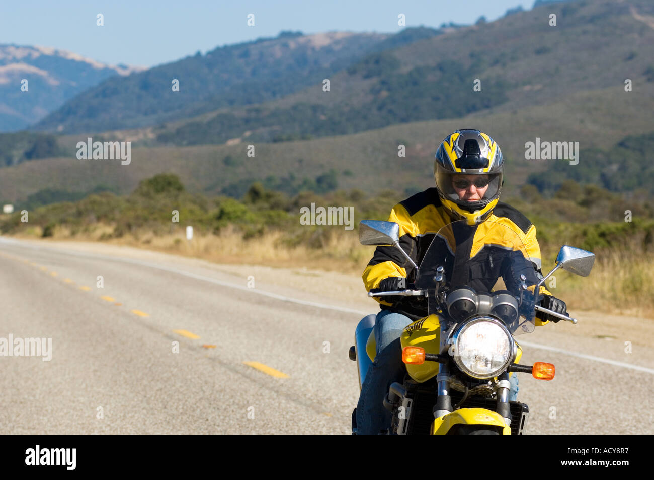 Pacific coast highway motorcycle hi-res stock photography and images ...