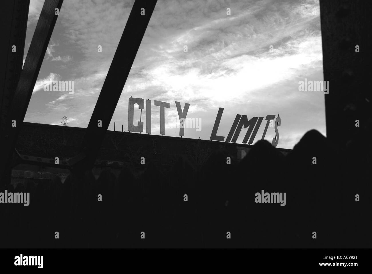 city limits sign in East End of London Stock Photo - Alamy