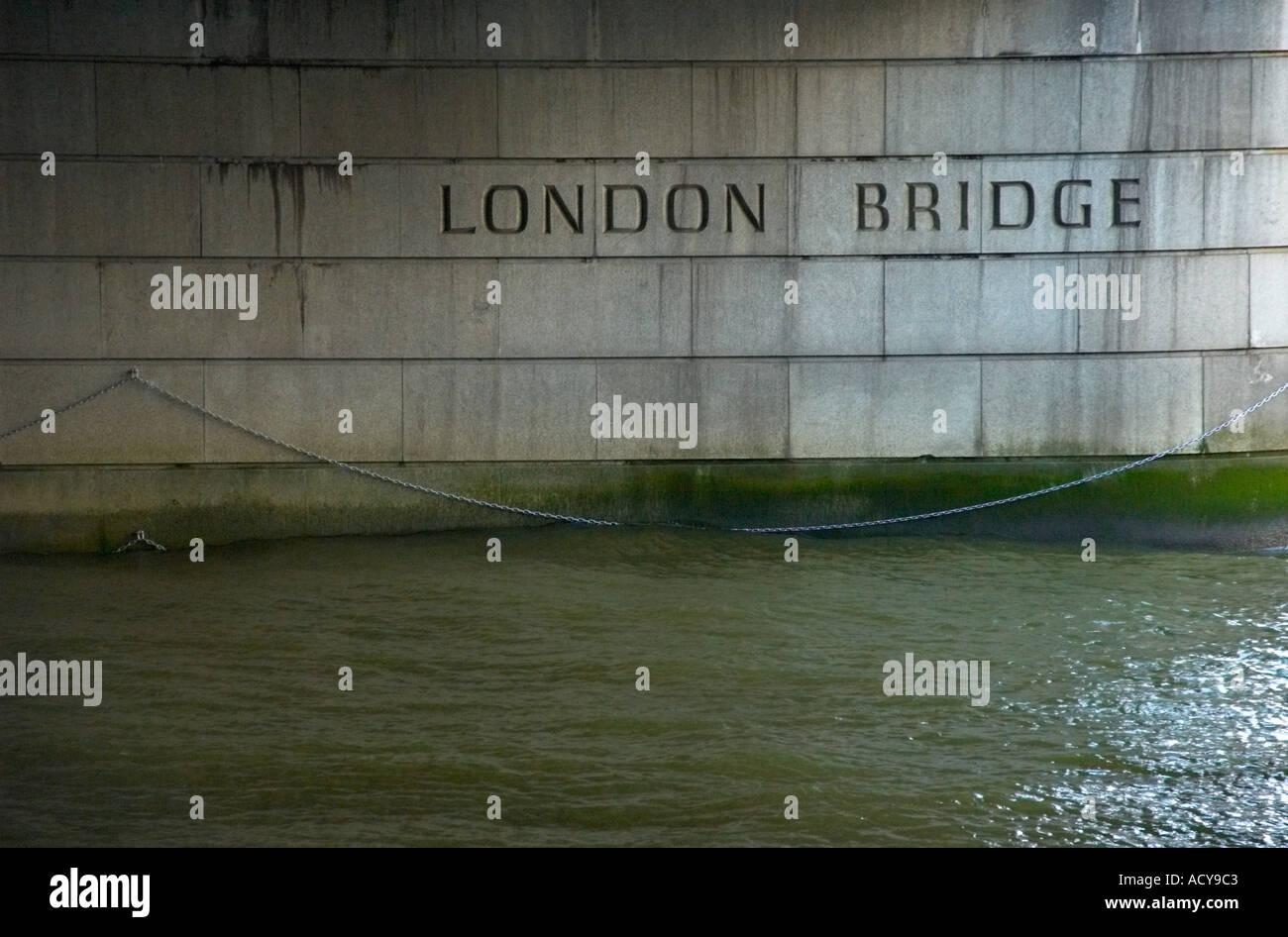 Underneath London Bridge Stock Photo - Alamy