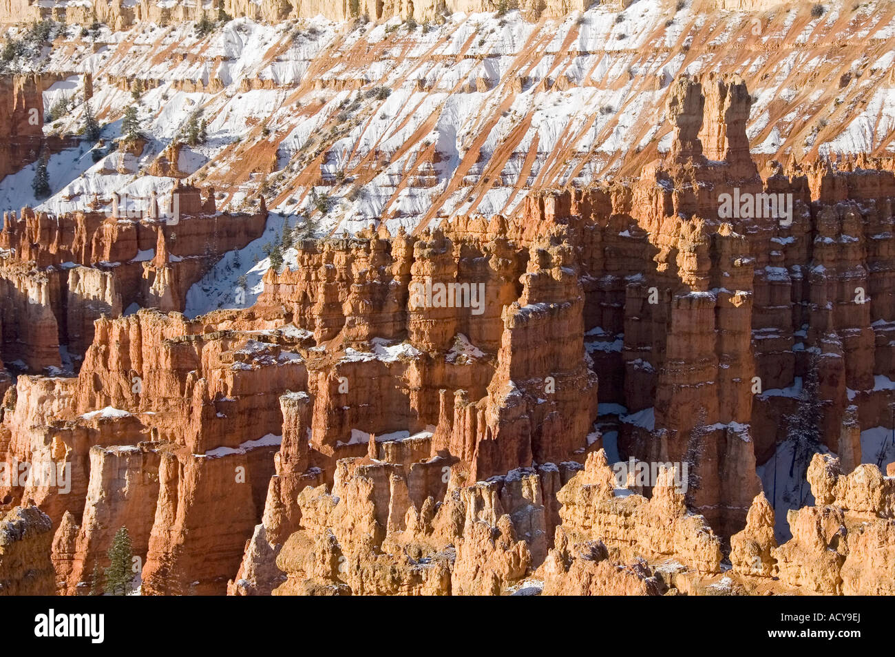 A picture illustrating some of the many of the features of Bryce Canyon ...