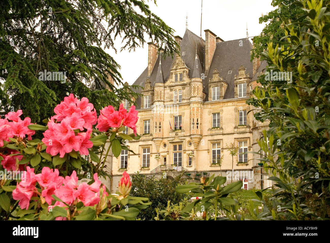 Chateau of Bagnoles de l Orne Orne Normandy France Stock Photo - Alamy