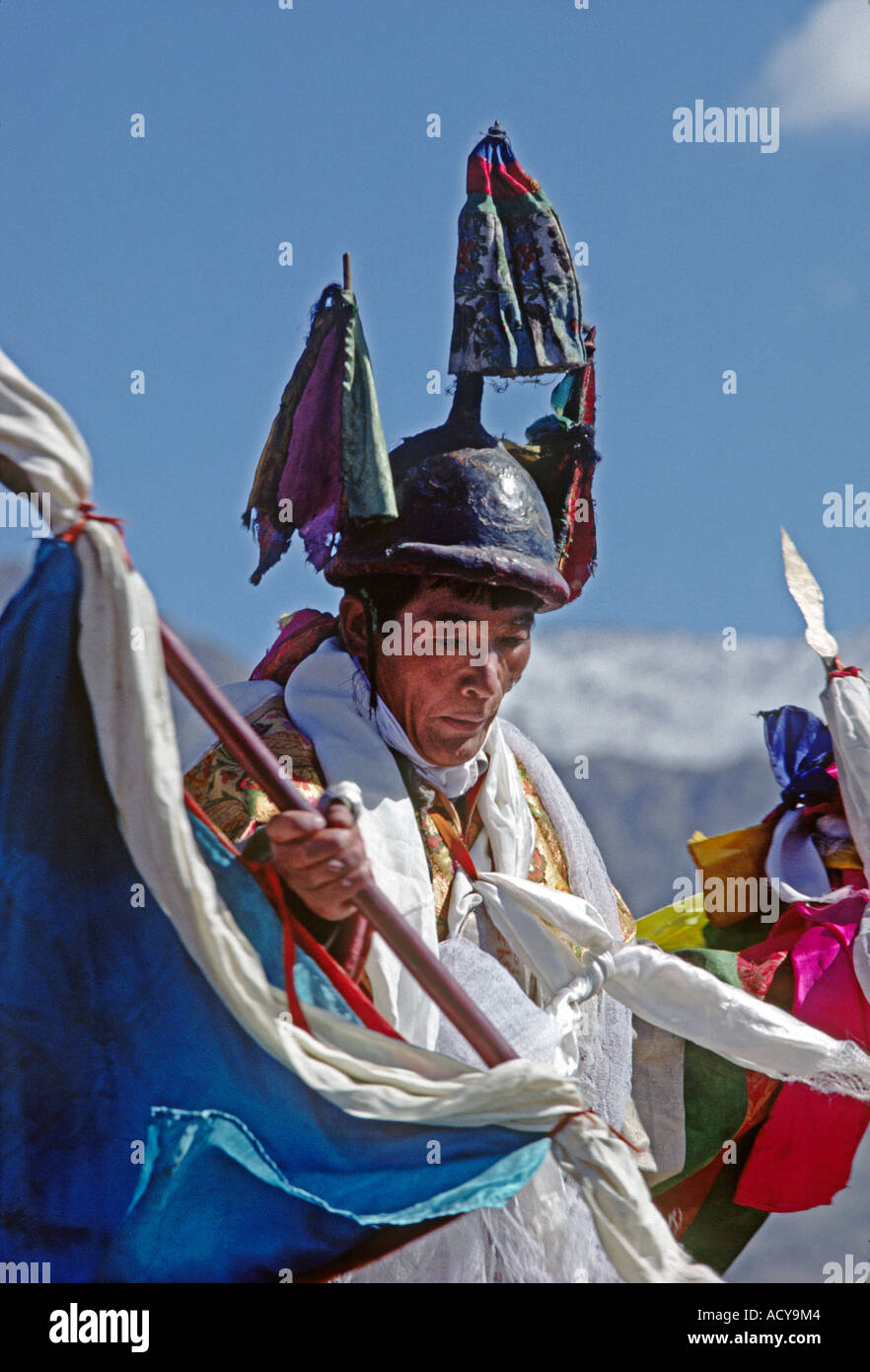 The TIKSE ORACLE the most important in Ladakh dances in a shamanic ...