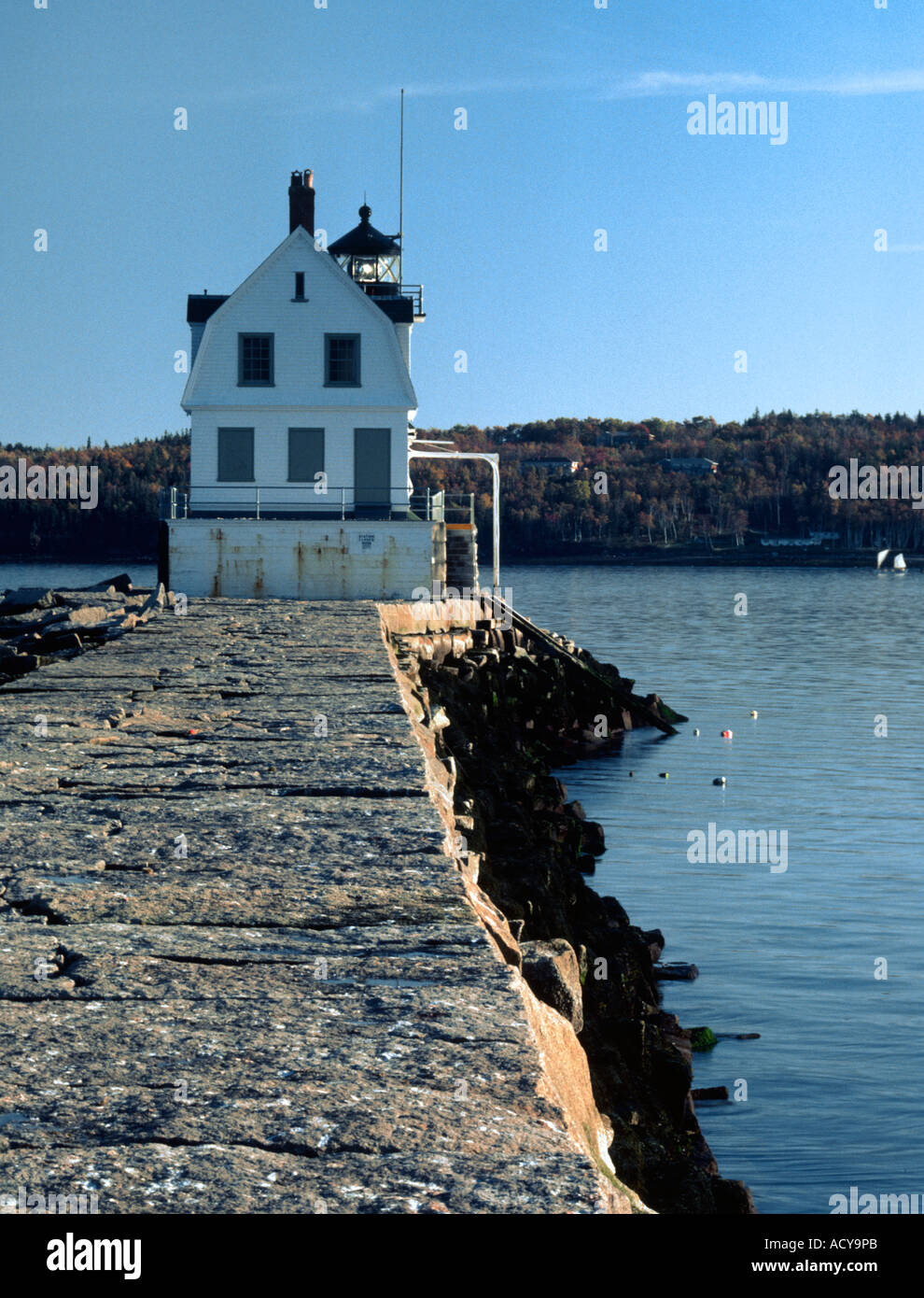 ROCKLAND BREAKWATER LIGHTHOUSE and BREAKWATER built in 1902 to protect ...