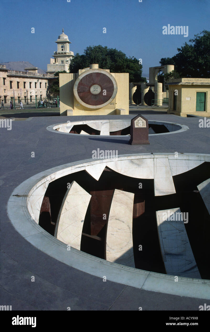 Astrological measurement devices at the JAIPUR OBSERVATORY Jantar ...