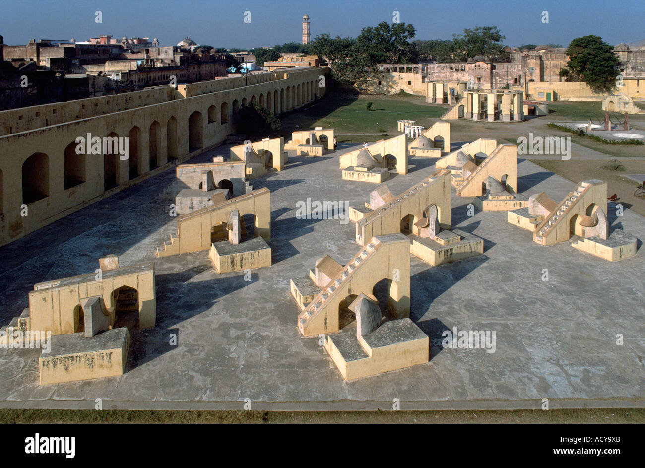 Astrological measurement devices at the JAIPUR OBSERVATORY Jantar ...