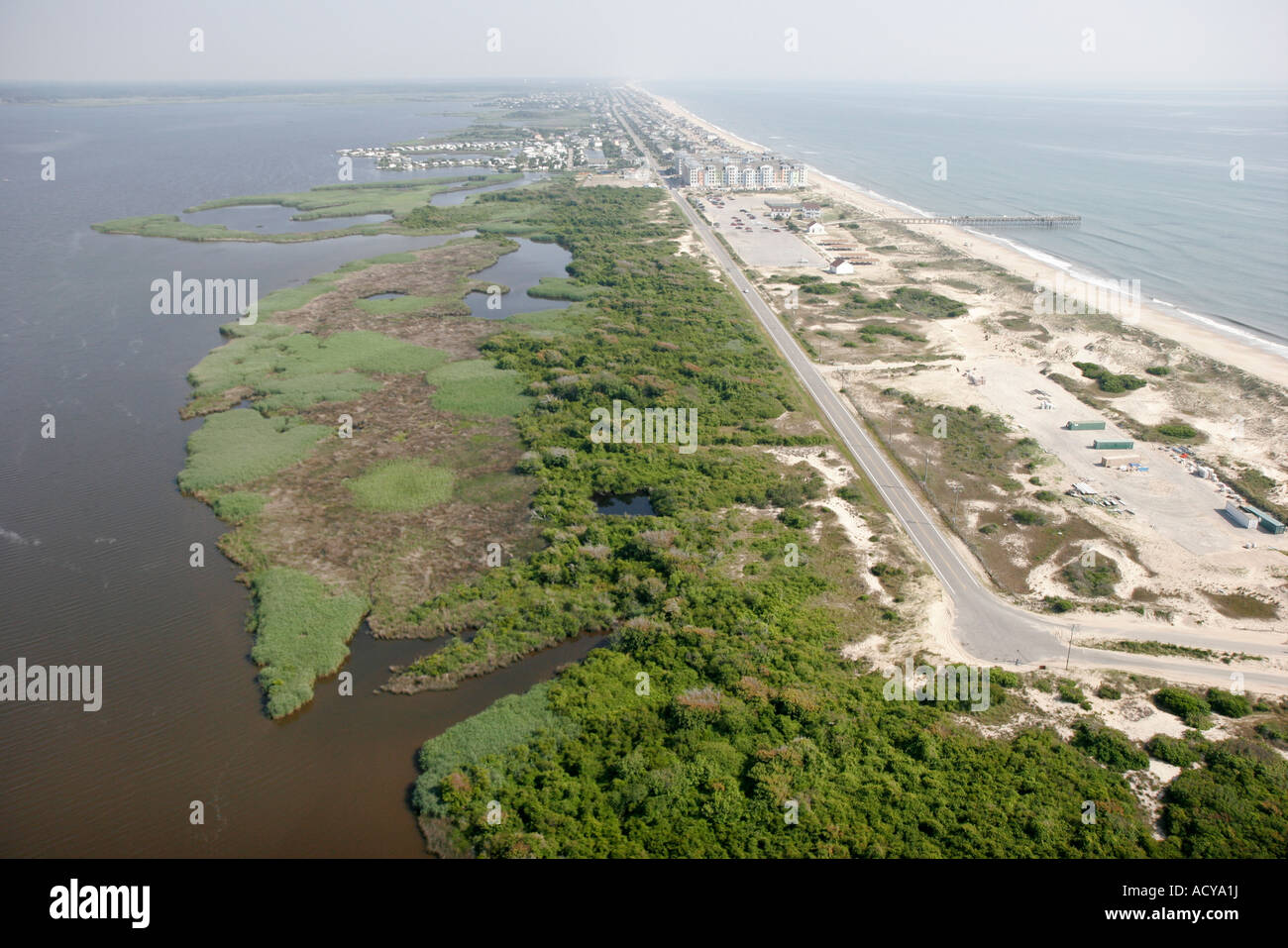 Virginia virginia beach aerial overhead above view hi-res stock ...