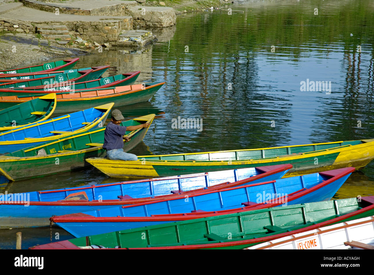 Shoreline of phewa lake hi-res stock photography and images - Alamy