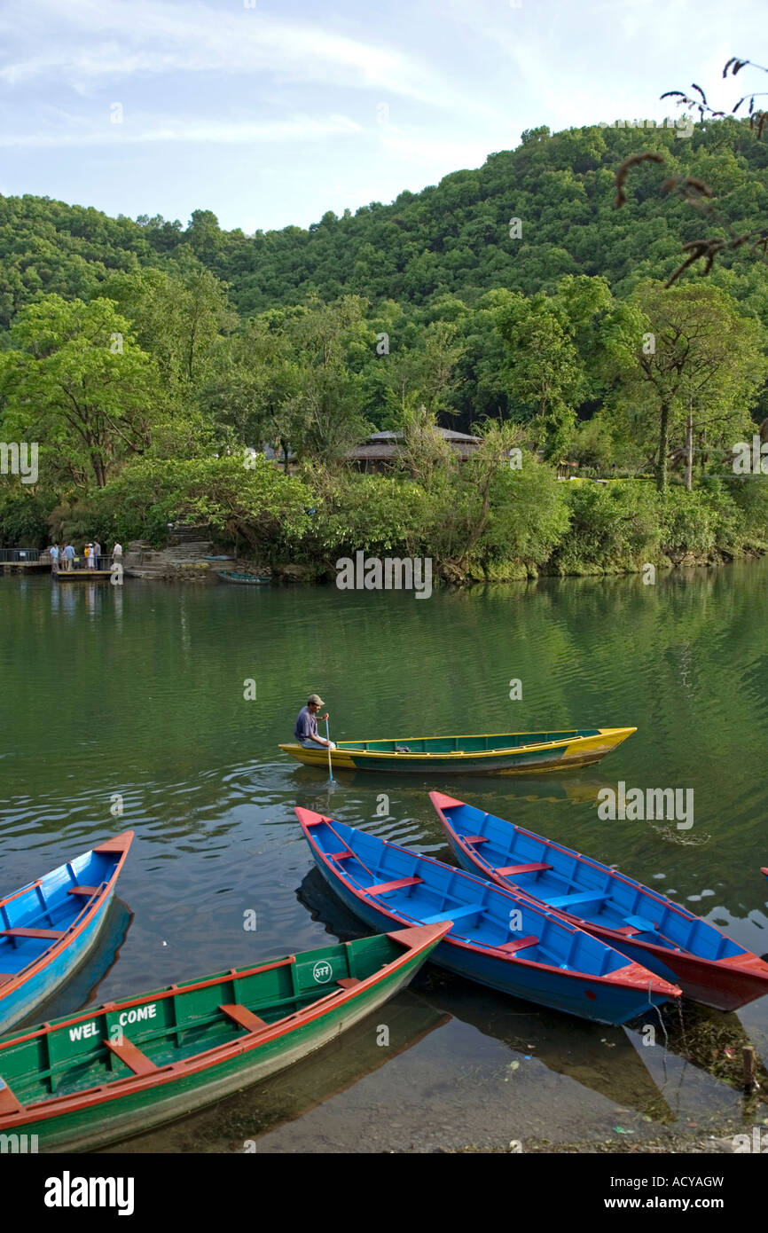 Shoreline of phewa lake hi-res stock photography and images - Alamy