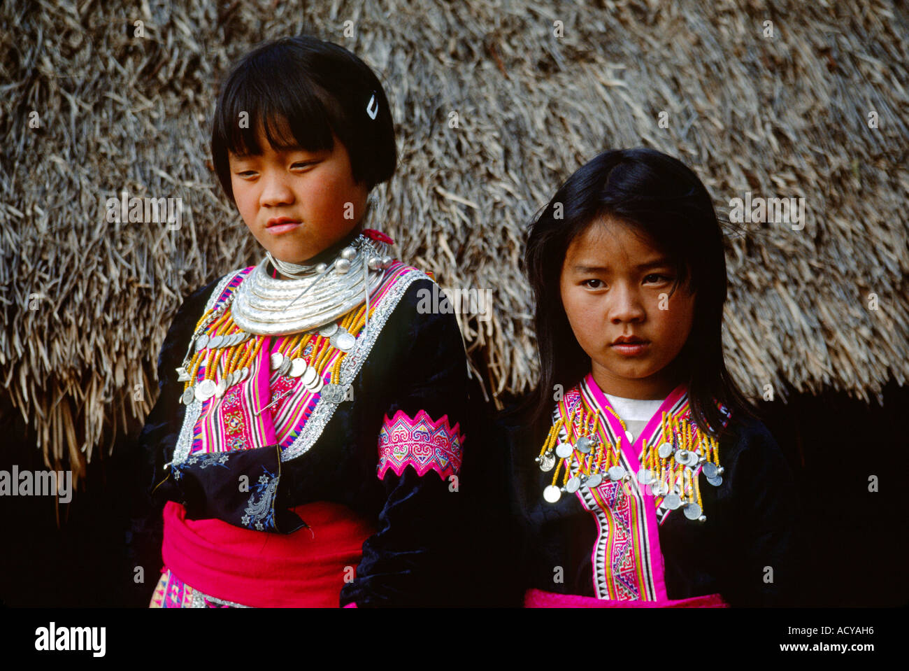 MEO tribal children of the NORTHERN HILL TRIBES CHIANG MAI THAILAND ...