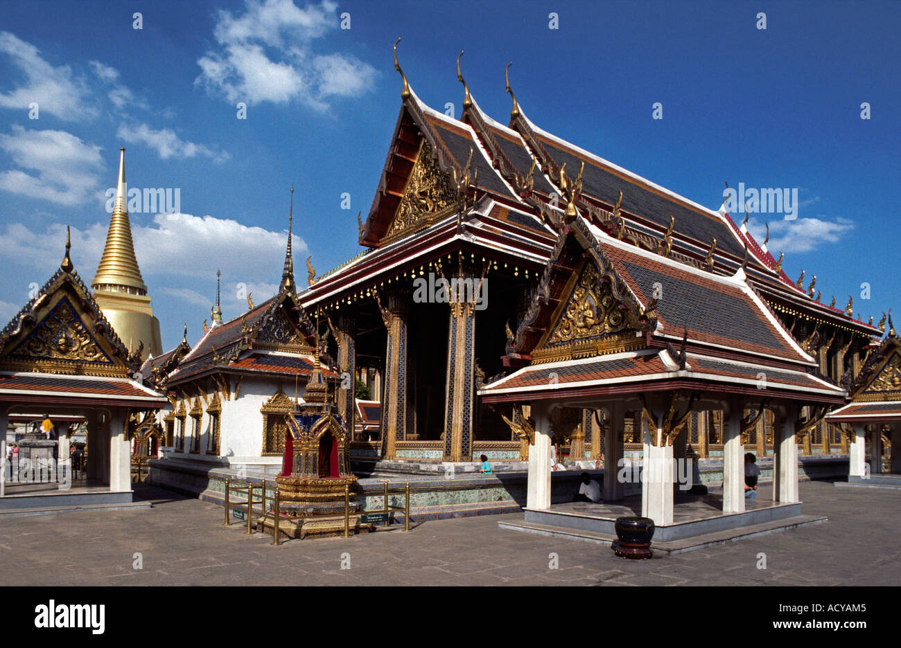 The TEMPLE OF THE EMERALD BUDDHA of WAT PHRA KEO which is part of the ...