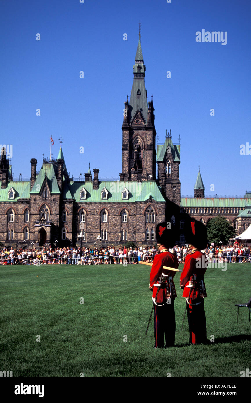 Changing of the Guard ceremony on the grounds of Parliament Hill Ottawa Canada Stock Photo - Alamy