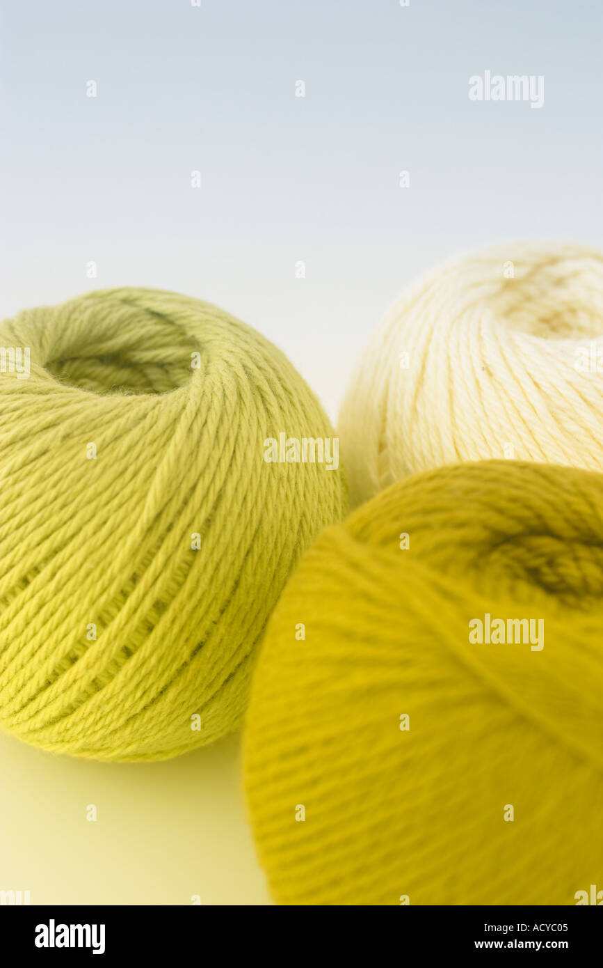 3 balls of wool hi-res stock photography and images - Alamy