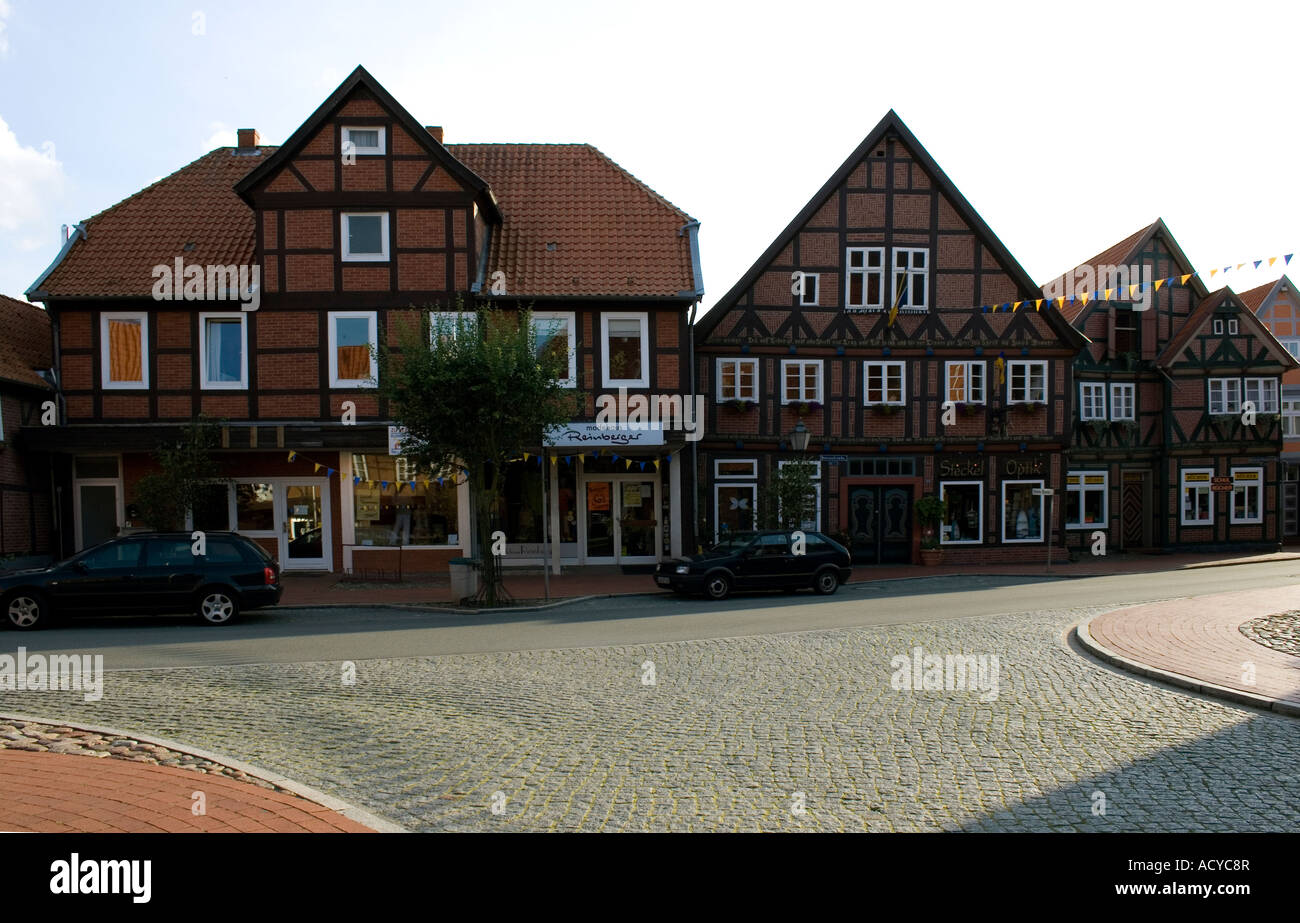 Bleckede town center Stock Photo - Alamy