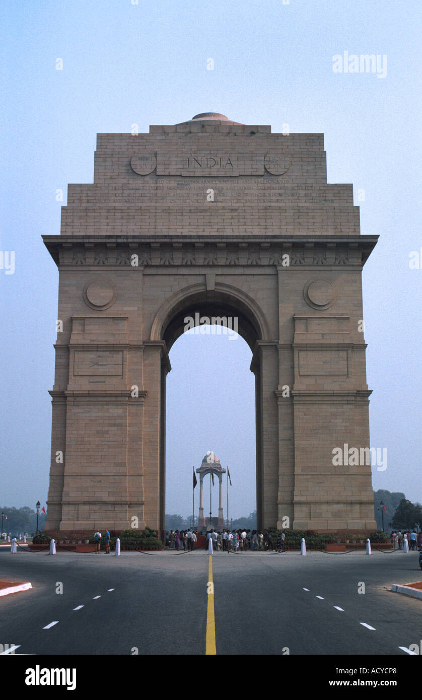 DETAIL from the inside of INDIA GATE at the eastern end of RAJ PATH ...