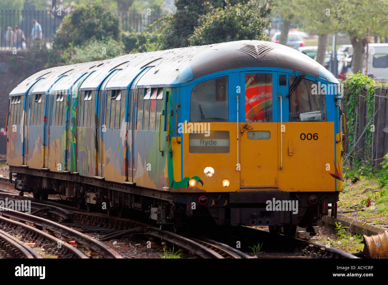 Island Line Train Ryde Isle of Wight England Great Britain Stock Photo ...