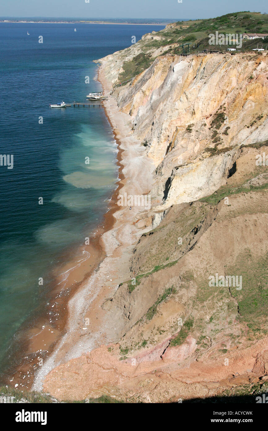 Alum Bay Isle of Wight England UK Great Britain Stock Photo - Alamy