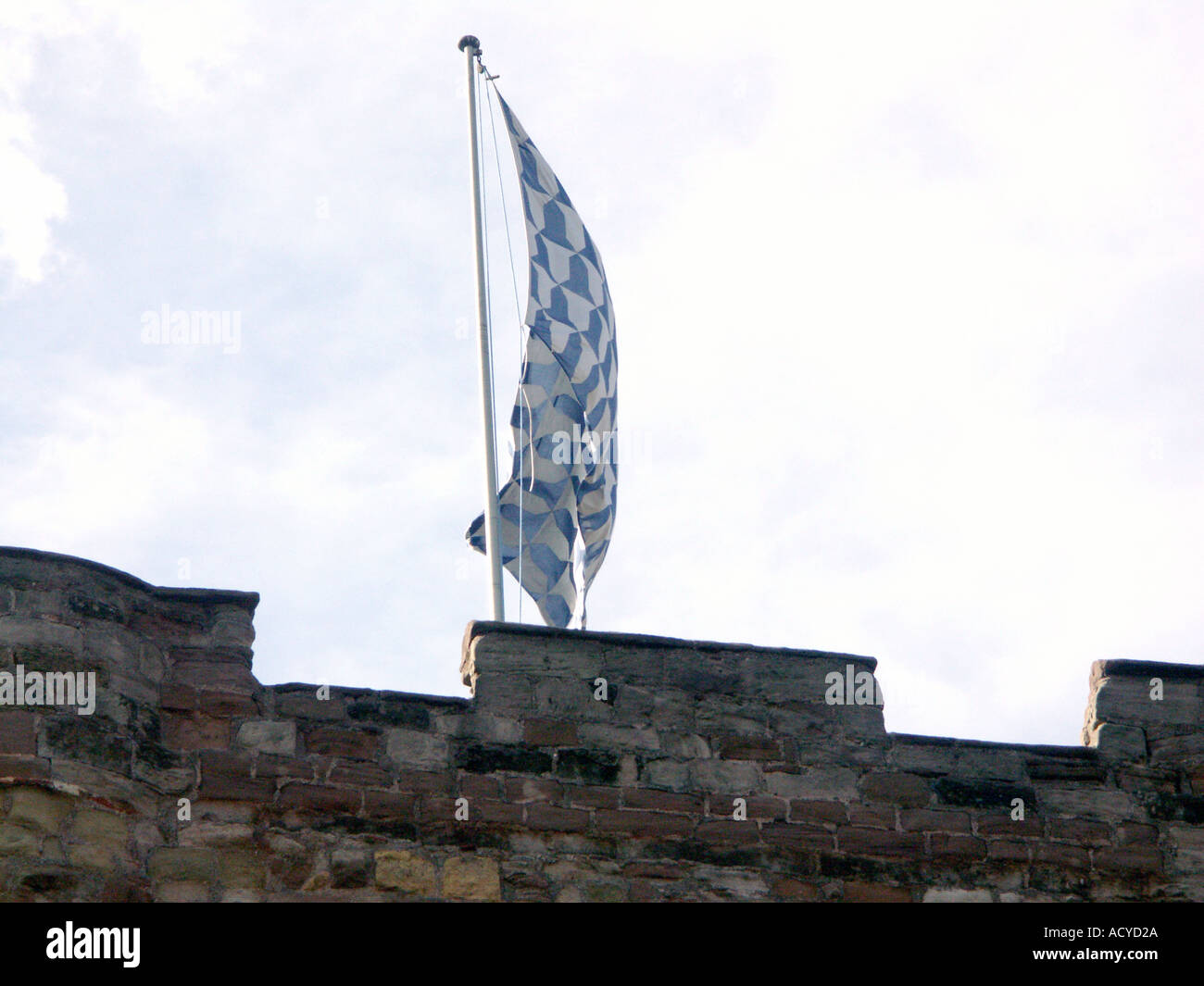Tamworth castle flag hi-res stock photography and images - Alamy