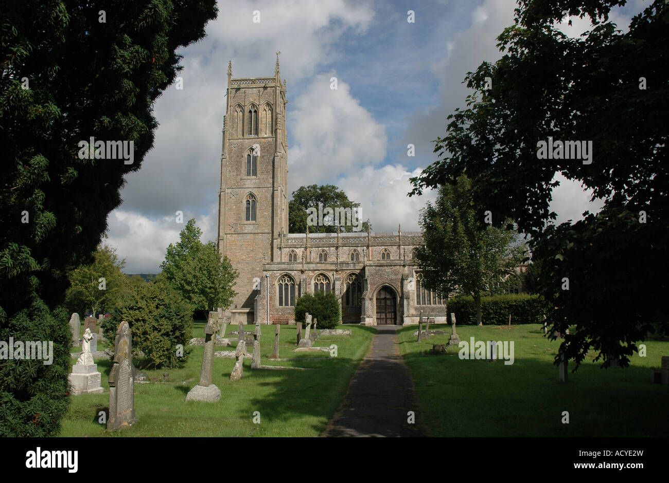 Parish church at Cheddar, Somerset, England Stock Photo - Alamy