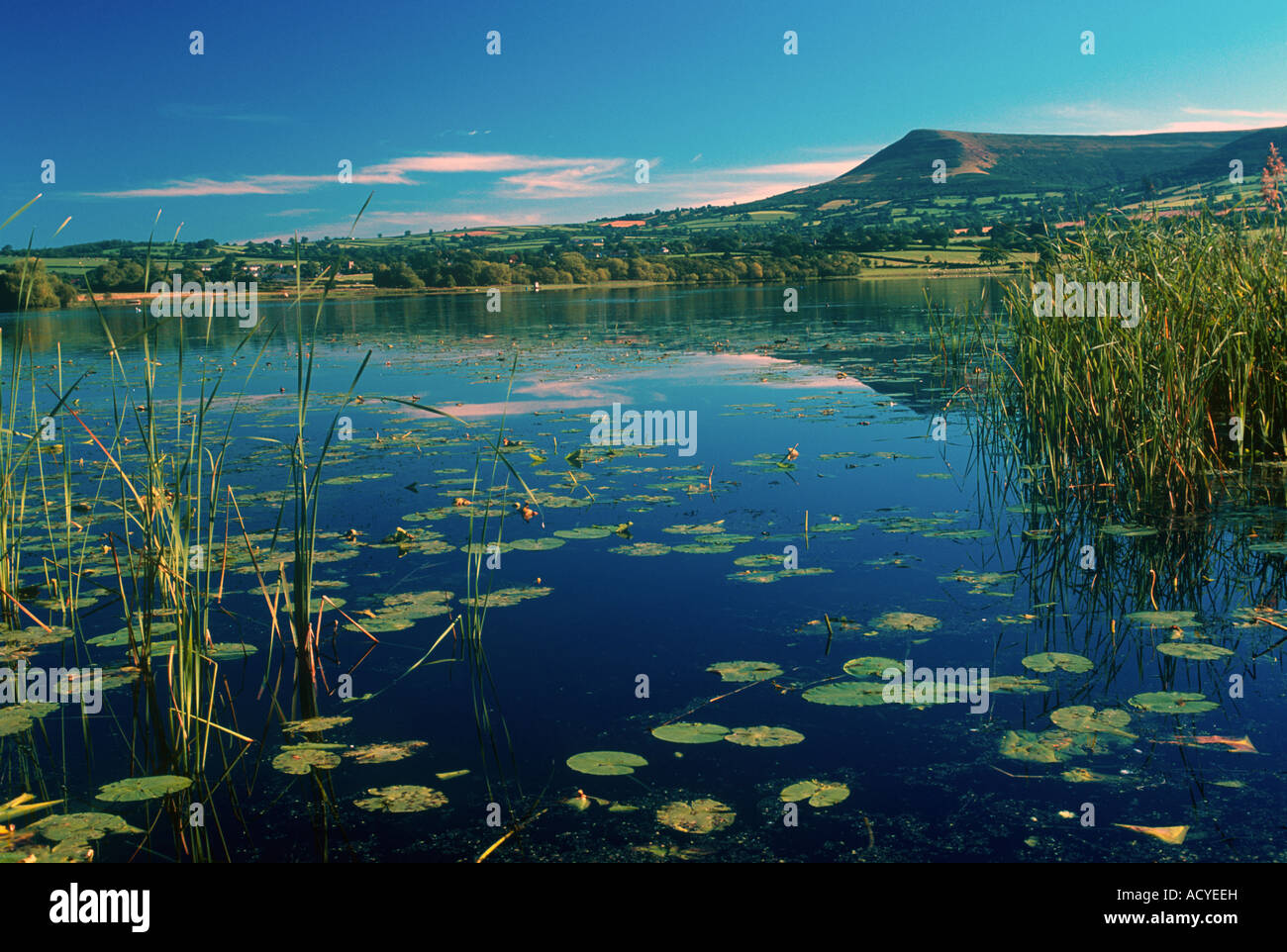 Brecon beacons lake with reflections hi-res stock photography and ...