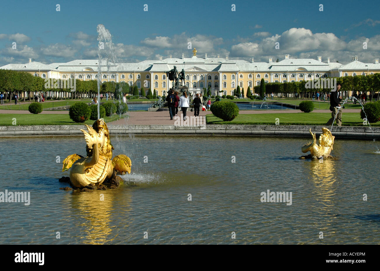 Grand Palace, Peterhof, Russia Stock Photo - Alamy