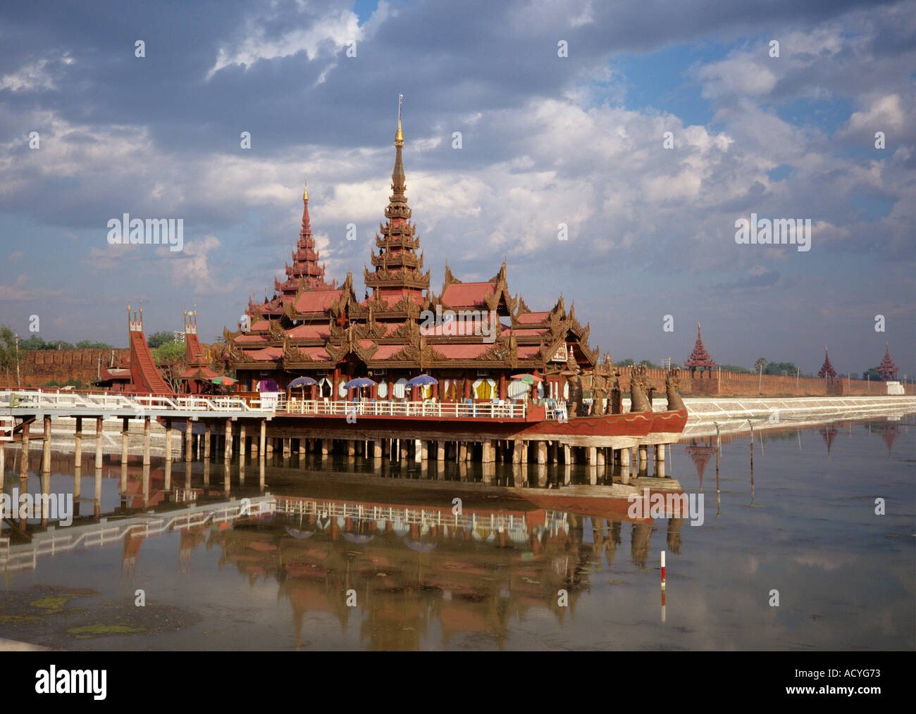 Myanmar Mandalay Royal Palace from the south east Stock Photo - Alamy