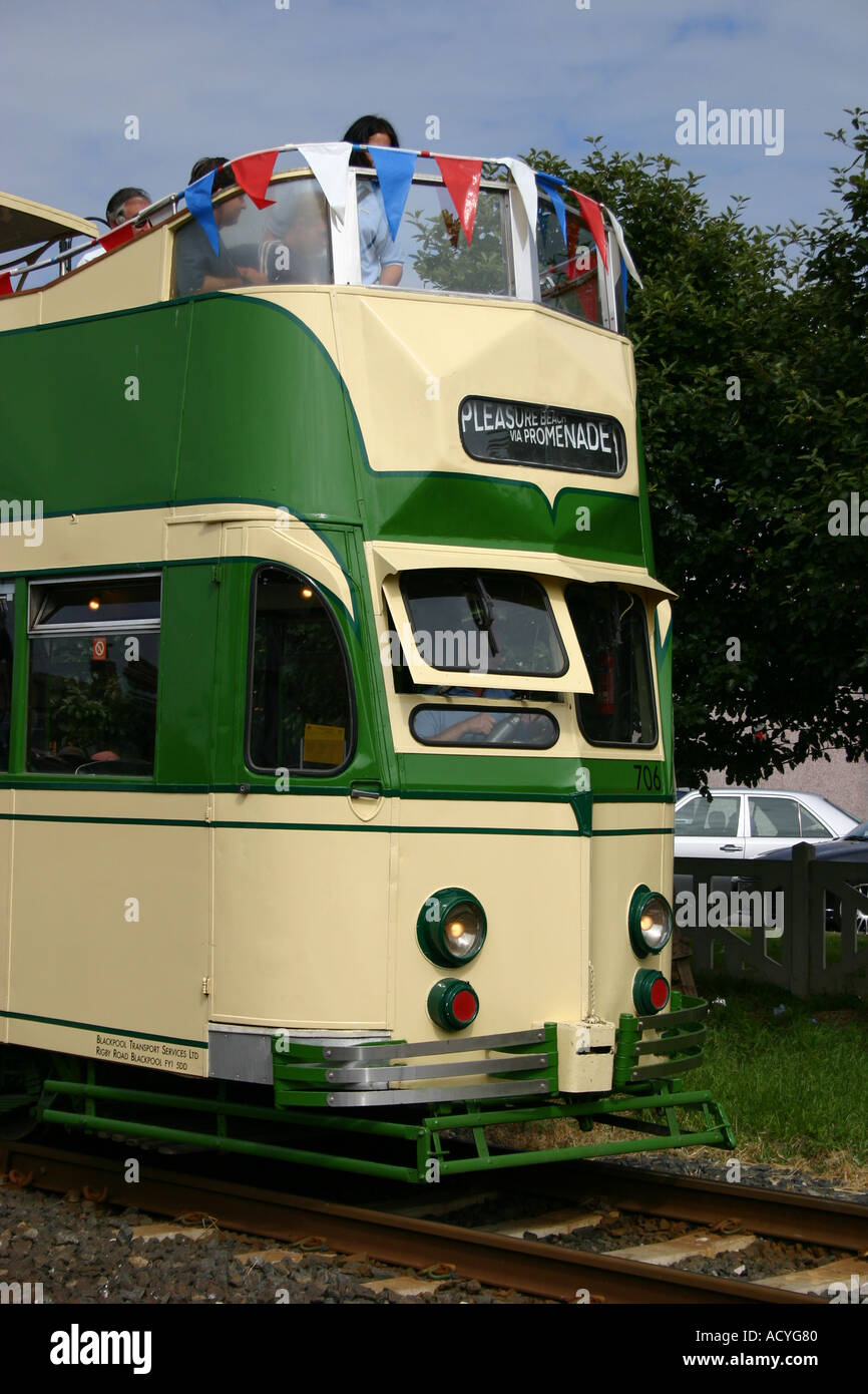 Blackpool heritage balloon tram hi-res stock photography and images - Alamy
