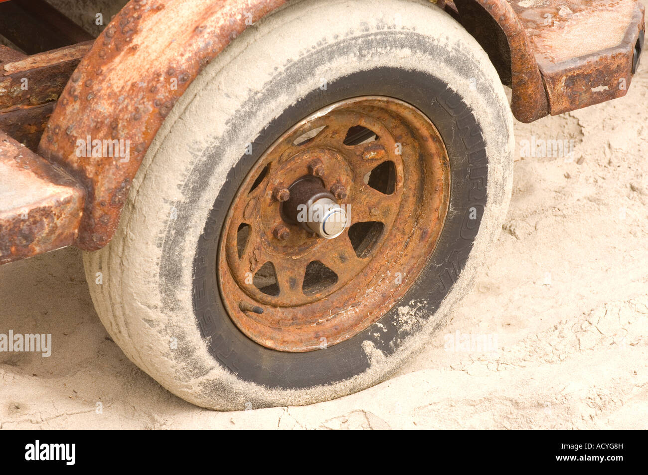 This rusty wheel brings the fisherman and his boat to market every ...