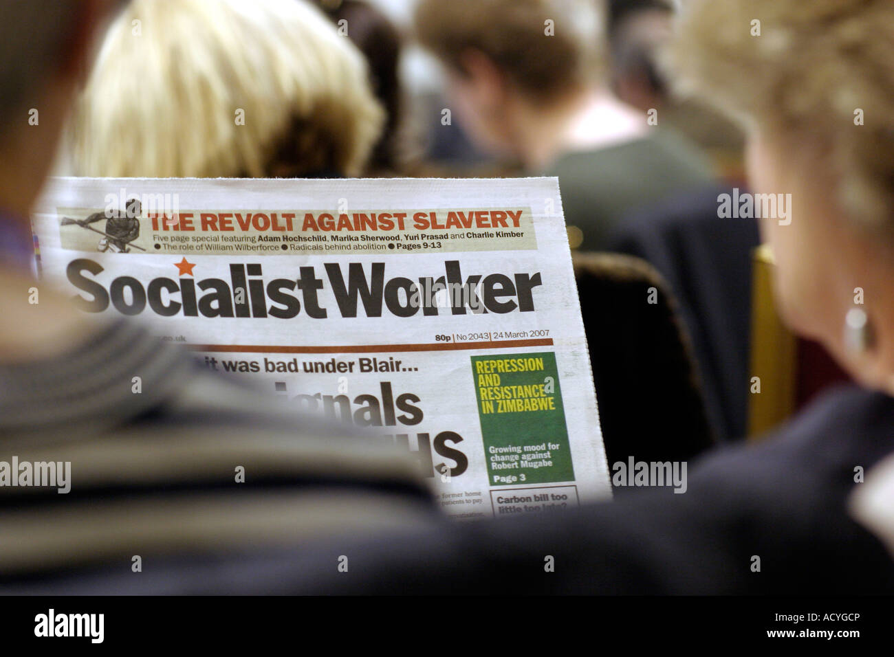 Socialist Worker newspaper Stock Photo - Alamy
