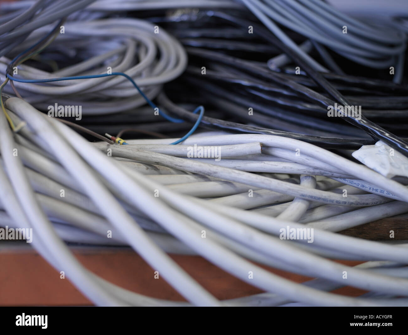 close up, wires, line, thread electric, tangle, cables, large, thin ...