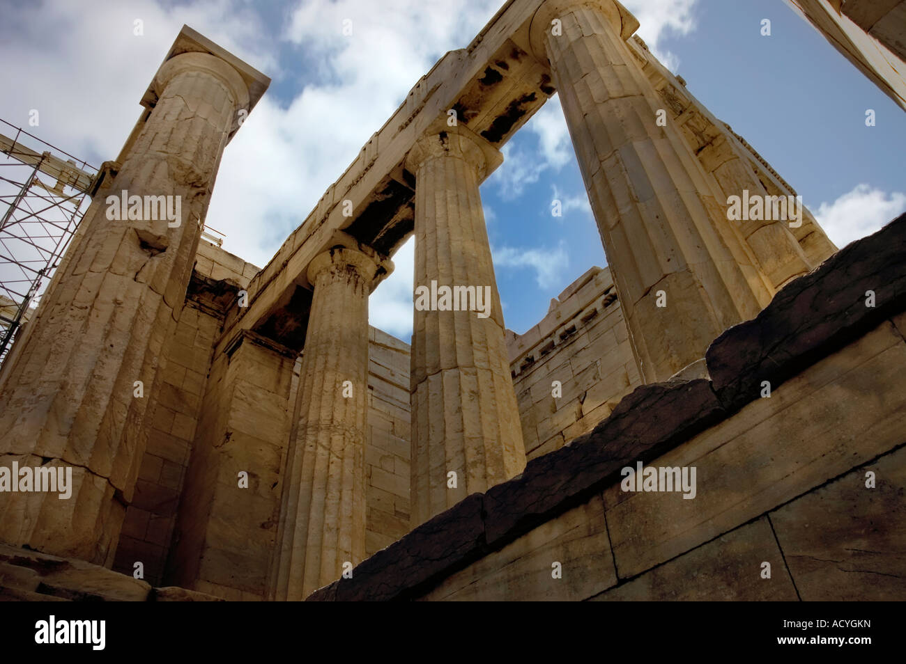 perspective view of the Parthenon Stock Photo - Alamy