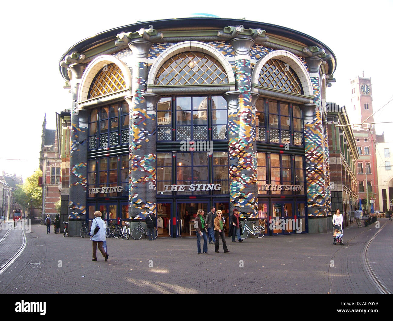 facade of clothes shop The Sting near Buitenhof The Hague Netherlands ...