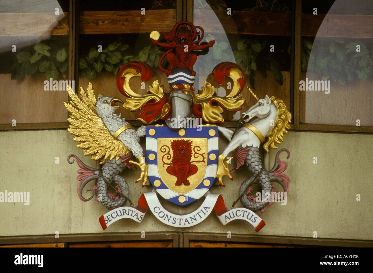 Bermuda St. George crest emblem Securitas Copnstantia Auctus town hall ...