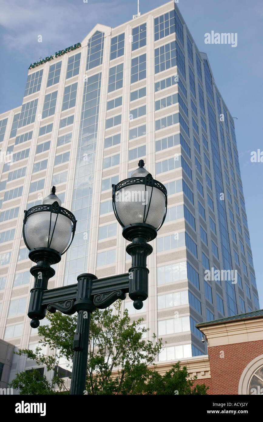 Virginia Beach,Town Center,centre,lamppost,office building,VA070612234 ...